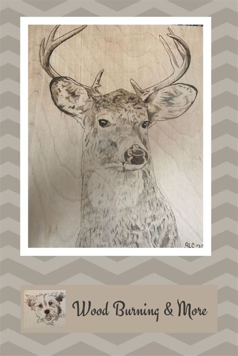 Pyrography Of A Deer Pyrography Pyrography Designs Deer