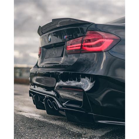 Bmw F30 Psm M3 Carbon Fiber Rear Diffuser Lip Spoiler Bodykit Body Kit