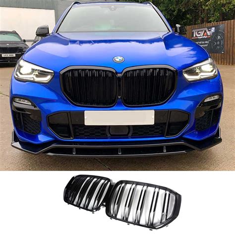 Bmw X5 G05 2018 2022 X5m Look Dual Slat Upgrade Front Grill In Gloss