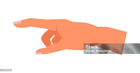 방향을 보여주는 손가락 가리키기 고립 된 손 제스처 비언어적 인 의사 소통 표지판의 언어 색인으로 선택 코스를 제공합니다 플랫