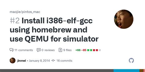 Install I386 Elf Gcc Using Homebrew And Use Qemu For Simulator By