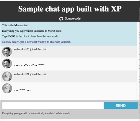 Morse Chat Demo App Applications Enonic Discuss