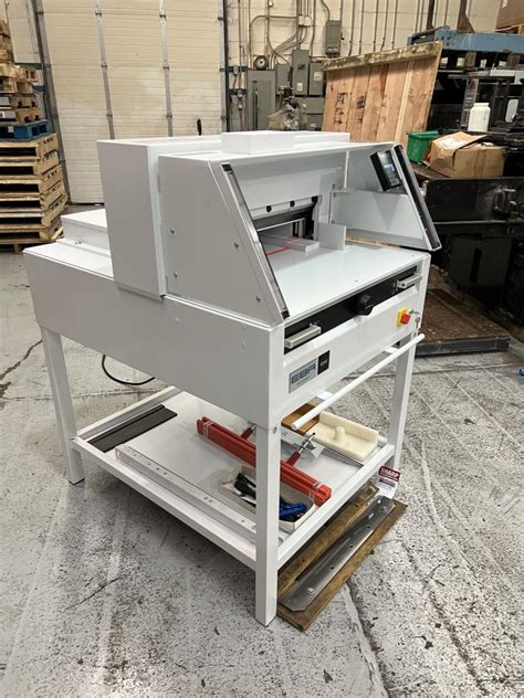 Lot 51 2016 Eba 5260 Paper Cutter With Programmable Touch Screen Light Safety Click For