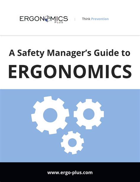 Pdf A Safety Managers Guide To Ergonomics · Ergonomics Defined