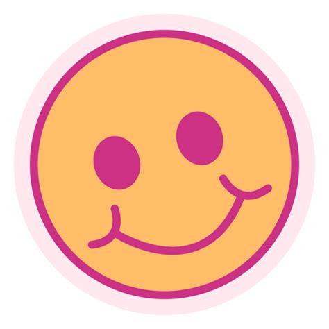 Flat Smiley Face Sticker Png And Svg Design For T Shirts