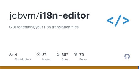 Github Jcbvmi18n Editor Gui For Editing Your I18n Translation Files