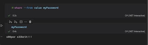 ipynb vs dib secrets and scm reading file · dotnet interactive