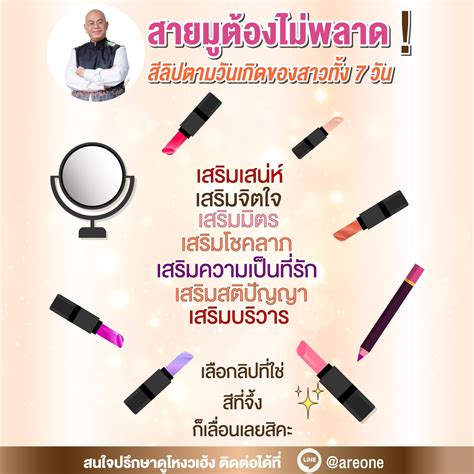 สายมูต้องไม่พลาดสีลิปตามวันเกิดของสาวทั้ง 7 วัน