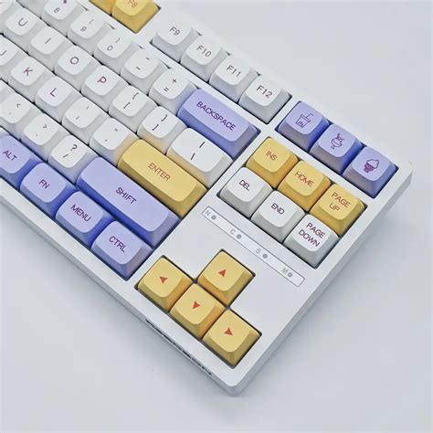 136 Key Pbt Japanese English Keycaps Xda Profile Height Dye Temu