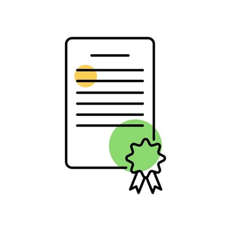 Premium Vector Certificate File Icon