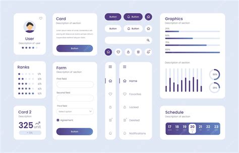 Premium Vector Light Collection Of Gradient Ui Ux Elements Ux