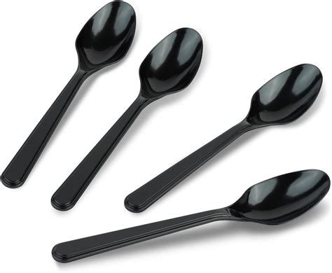 Plasticpro Juego De 50 Cucharas De Plástico De Peso Pesado Cucharas