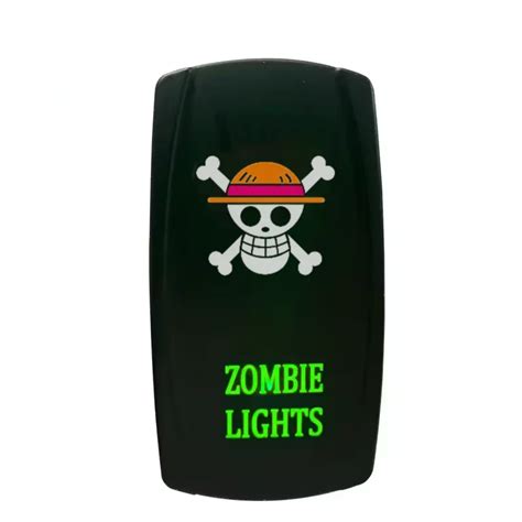 Zombie Lights Rocker Switch 12v 5 Pin 20a Waterproof Marine Boat Auto
