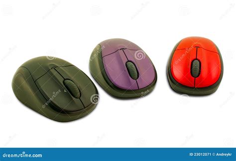 Three Computer Mouses Stock Image Image Of Business 23012071