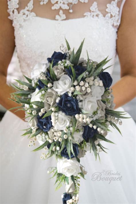 Pin By Rachael Mansell On Wedding Ideas Blue Wedding Bouquet Bride