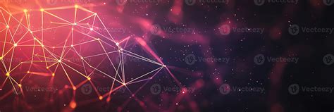 Futuristic Digital Network Visualization With Glowing Nodes And Lines Representing Data