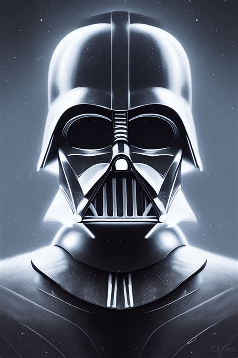 Darth Vader Portrait By Christian Rossi · Creative Fabrica