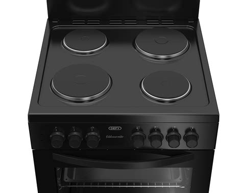 Dss612 Defy 60cm 4 Plate Electric Stove Black Furn Zone
