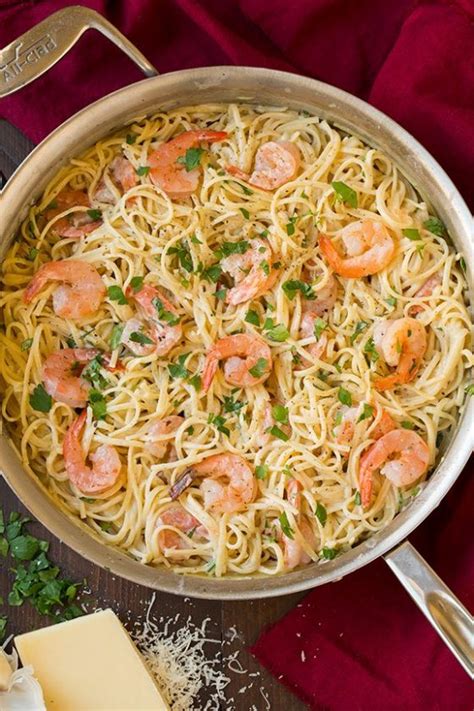 Creamy Parmesan Shrimp Linguine One Pan Recipe Cooking Classy