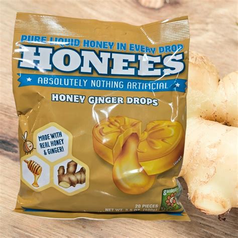 Honees 35 Oz Honey Ginger Drops Copocos Honey
