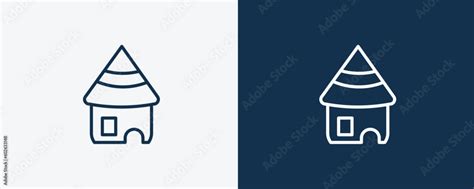Mud Hut Icon Outline Mud Hut Icon From Culture And Civilization