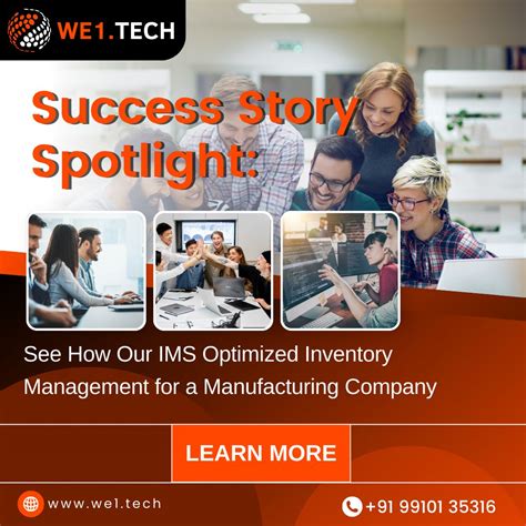 we1 tech it service provider on linkedin we1tech ims manufacturing inventorymanagement