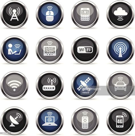 Supergloss Icons Wireless Technology High Res Vector Graphic Getty Images