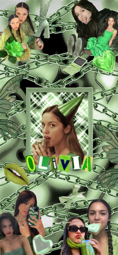 Olivia Rodrigo Green Wallpaper