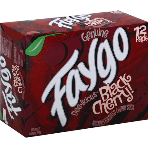 Faygo Soda Cherry Black Cherry Pack Cola St Marys Galaxy