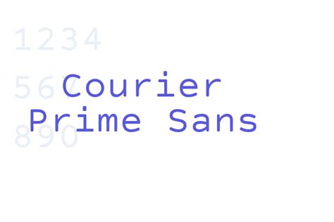 Courier Prime Sans Font Free Download Now