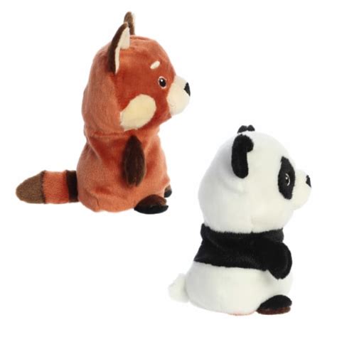 Aurora Small Eco Nation Reversible Eco Pairs 6 5 Inches Red Panda And Panda Plush One Size Kroger