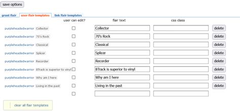 Removing User Flair Options R Modhelp