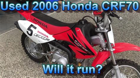 Used Honda CRF70, Will it run? - YouTube