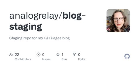 Github Analogrelayblog Staging Staging Repo For My Gh Pages Blog
