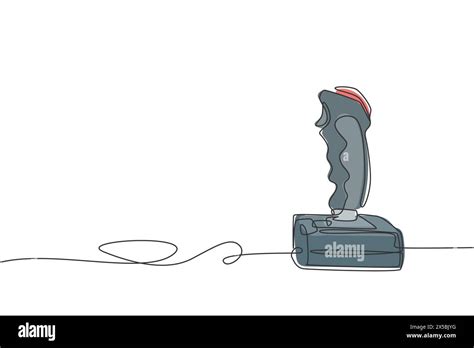 One Continuous Line Drawing Of Retro Old Classic Console Video Game