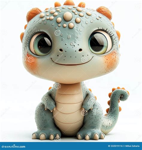 Cute Happy Hydra Isolated On White Background Cartoon Character