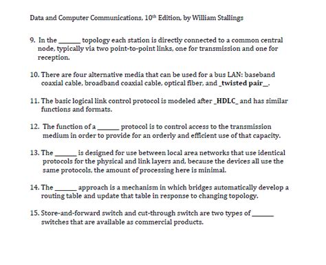 solved data and computer communications 10th edition by