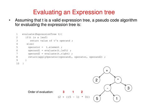 ppt expression trees powerpoint presentation free download id 393772