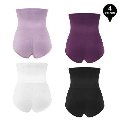 Ripley PACK DE 4 CALZON FAJA REDUCTOR DE ABDOMEN LEVANTA GLUTEOS MUJER