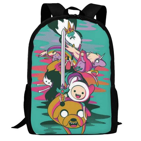Adventure Time Backpack For College Large Capacity Book Bag Durable Laptop Backpack 16 5x12