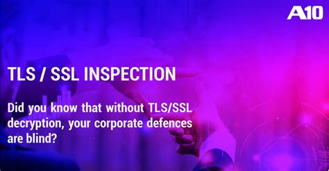 A10 Networks Inc On Linkedin Ssltls Inspection Via Ssltls Decryption A10 Networks