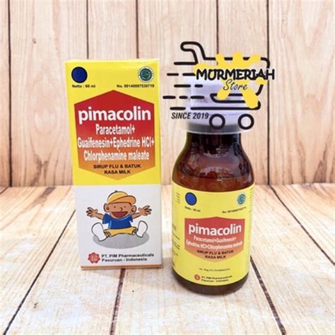 Jual Pimacolin Milk Rasa Susu Sirup 60 Ml Syrup Obat Batuk Pilek And Flu