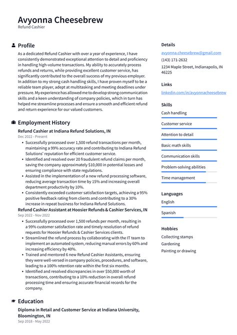 Costco Refund Cashier Resume Examples ResumeCat