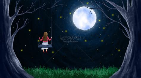 A Girl With A Swing Illustration Image Picture Free Download 400081897 Lovepik Com