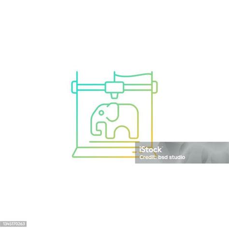 3d 프팅 된 장난감 그라데이션 선형 벡터 아이콘 3차원 형태에 대한 스톡 벡터 아트 및 기타 이미지 3차원 형태 개념 그라데이션 Istock