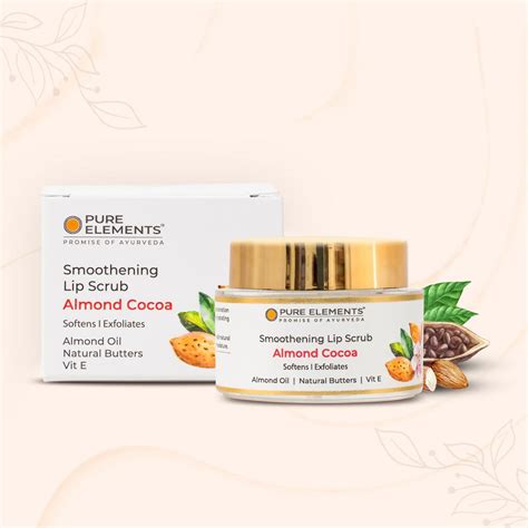 Almond Cocoa Smoothening Lip Scrub Pure Elements