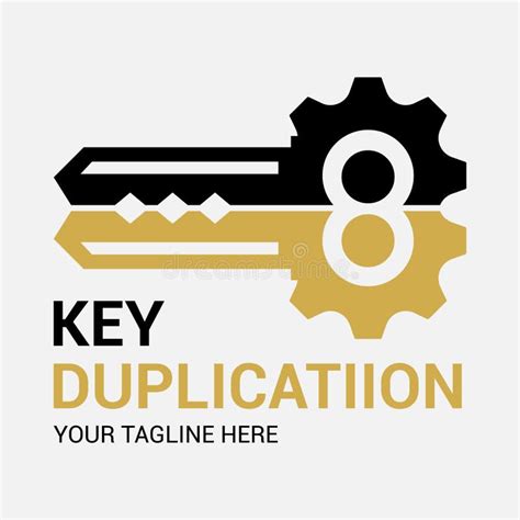 Abstract Creative Key Duplication Logo Concept Professional Skilled