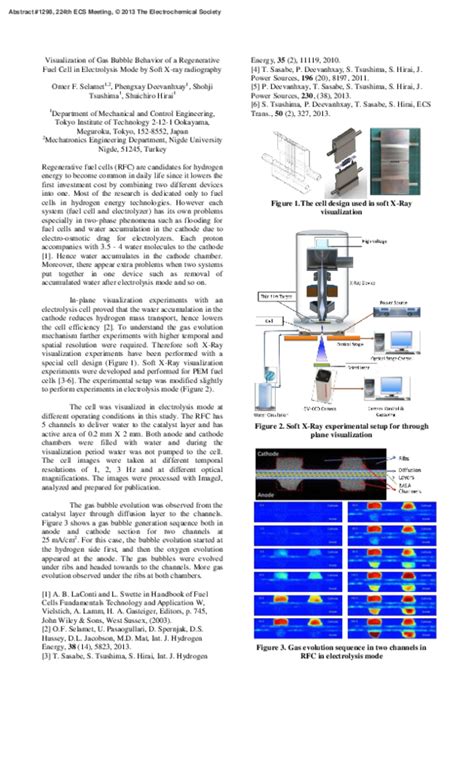 Pdf Visualization Of Gas Bubble Behavior Of A Regenerative Fuel Cell In Electrolysis Mode By