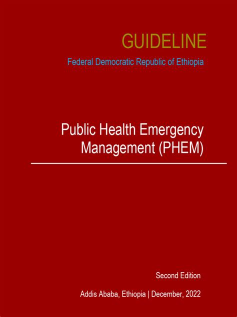 Phem Guideline Second Edition December 2022 Pdf Emergency