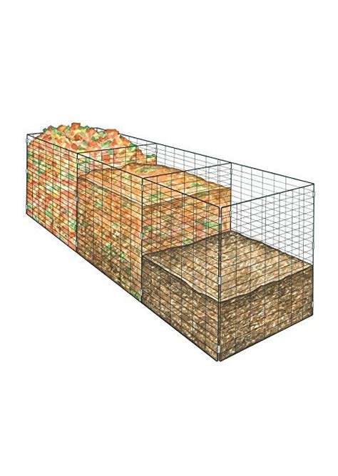 Gardeners Supply Company 3 Wire Compost Bin Composter Heavy Duty
